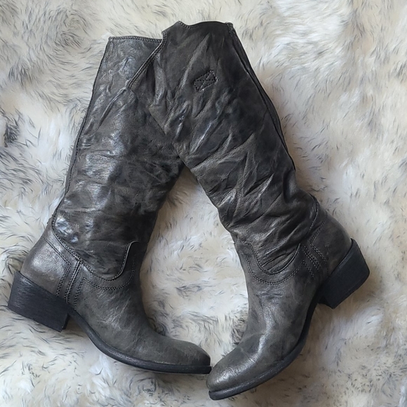 Frye | Shoes | Frye Carson Tab Tall Leather Boots | Poshmark